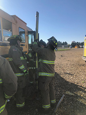 Marshalltown Fire Department practices school bus evacuation | News ...